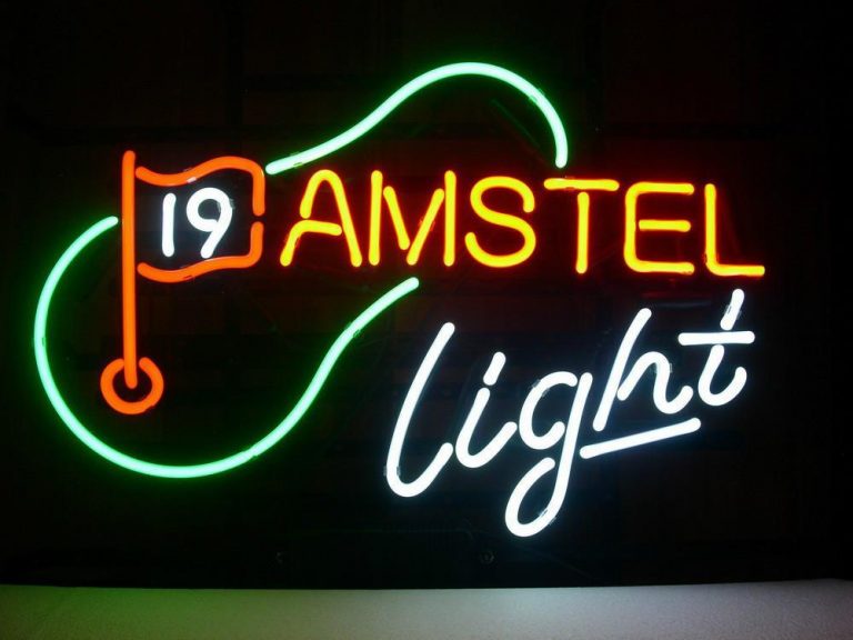 Custom Amstel 19Th Hole Golf Neon Sign – Custom Neon Signs