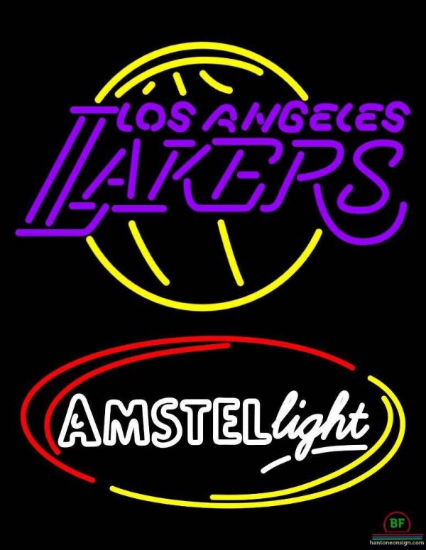 Custom Amstel Light Los Angeles Lakers Neon Sign NBA Teams Neon Light ...