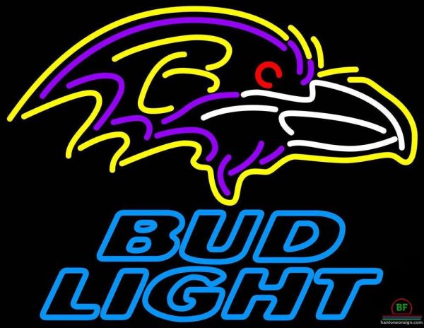 Custom Bud Light Baltimore Ravens Neon Sign NFL Teams Neon Light ...