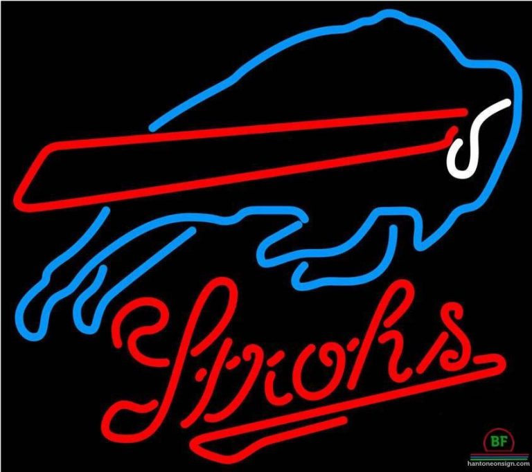 Custom Strohs Buffalo Bills Neon Sign NFL Teams Neon Light – Custom ...