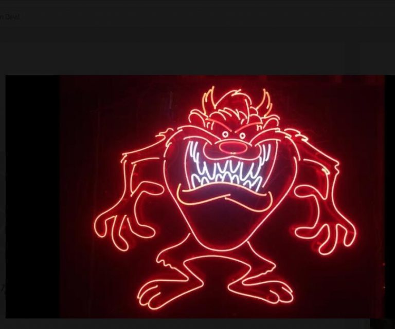 Custom Huge Neon Tasmanian Devil Neon Sign Real Neon Light – Custom ...