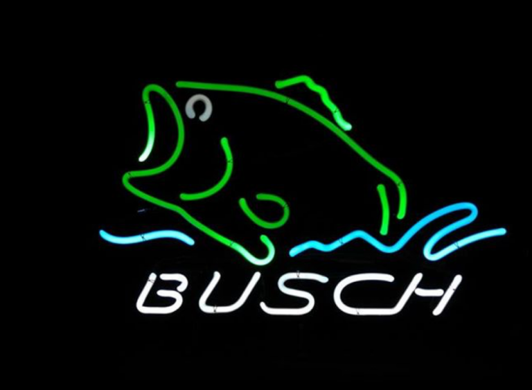Custom Busch Beer Fish Neon Sign Tube Neon Light – Custom Neon Signs ...