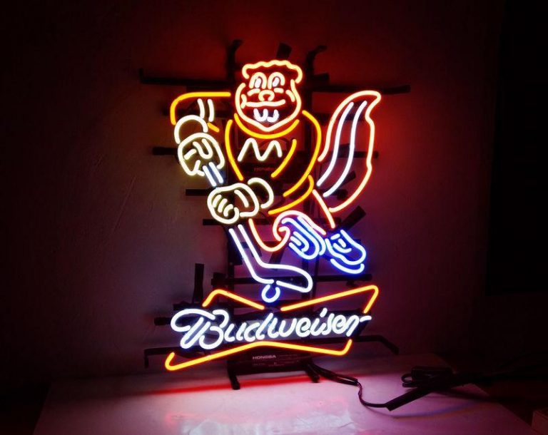 Custom Budweiser Hockey Neon Sign Tube Neon Light – Custom Neon Signs