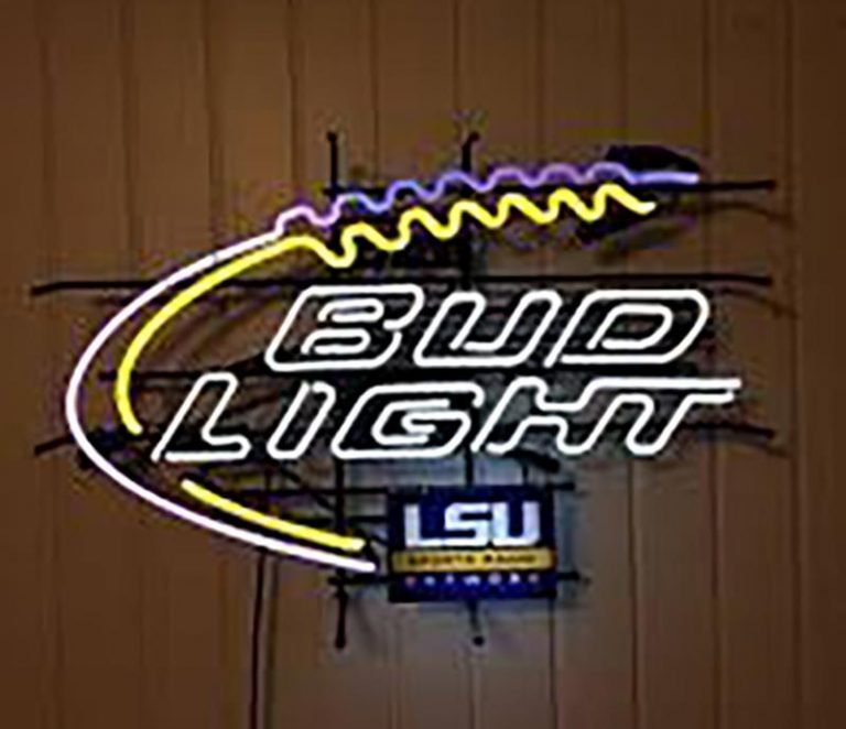 Custom Bud Light LSU Tigers Sportbar Network Neon Sign NCAA Sports Neon ...
